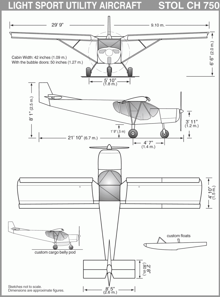 ZENITH STOL CH-750 PLANS AND INFORMATION SET FOR HOMEBUILD AIRCRAFT ...