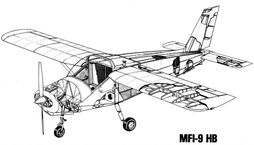 MFI-9HB JUNIOR - PLANS AND INFORMATION SET FOR HOMEBUILD (Bölkow Bo-208 ...